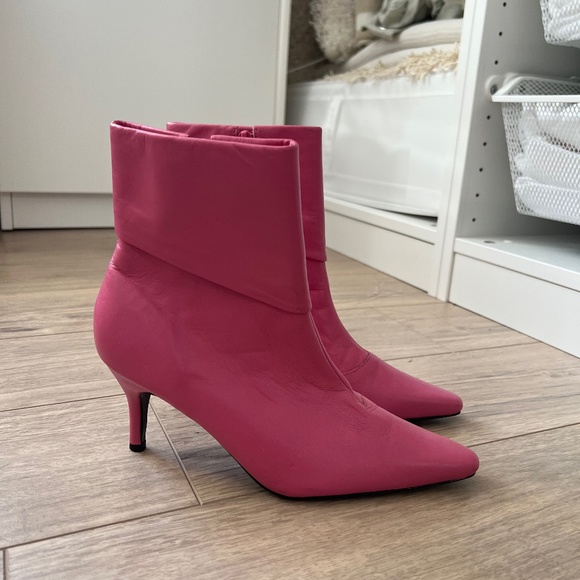 Chadwicks | Shoes | Vintage Chadwick Pink Leather Ankle Boots Us 5 ...